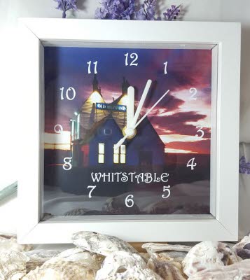 Whitstable wall Clock Old Neptune at sunset